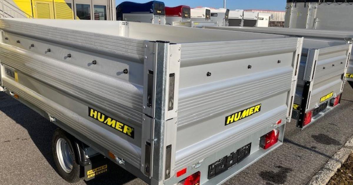 Hochlader P 229 229x149x30 1350kg 10" (WUF1J3500P0202007) | HUMER Anhänger